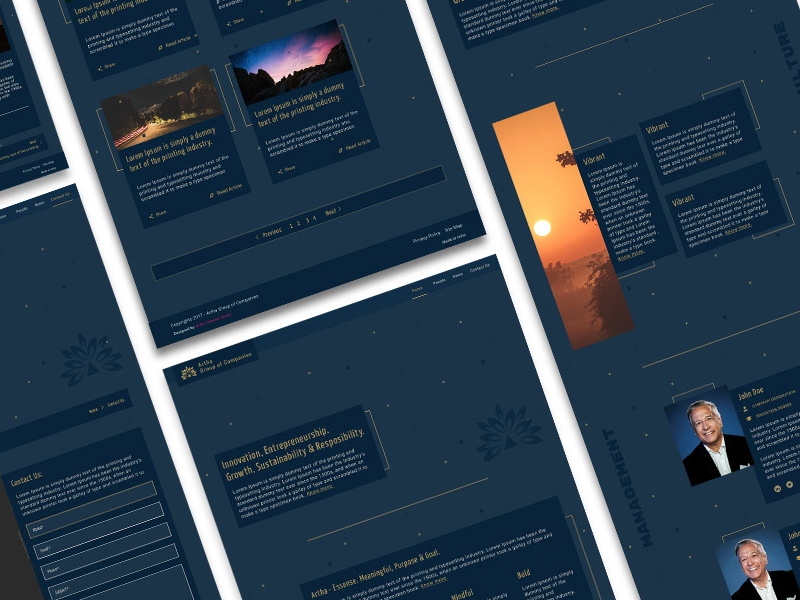 Concept, Dark, Golden, Group, Simple, Clean, Modern by Octet Design ...