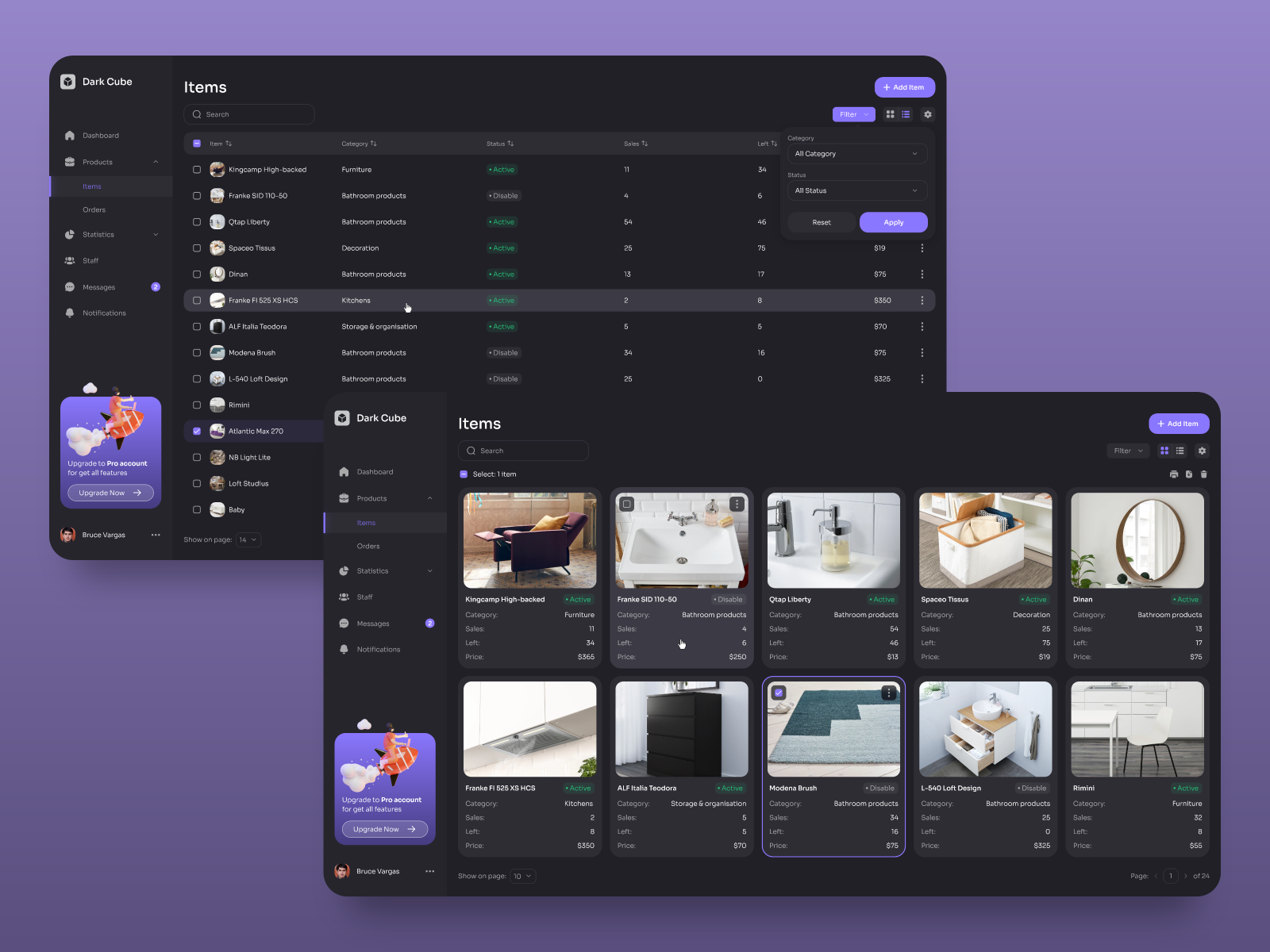 Product List by Oleh Mukovoz on Dribbble