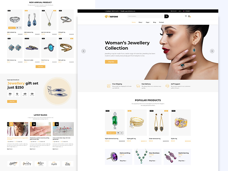 Handcrafted jewelry websites store