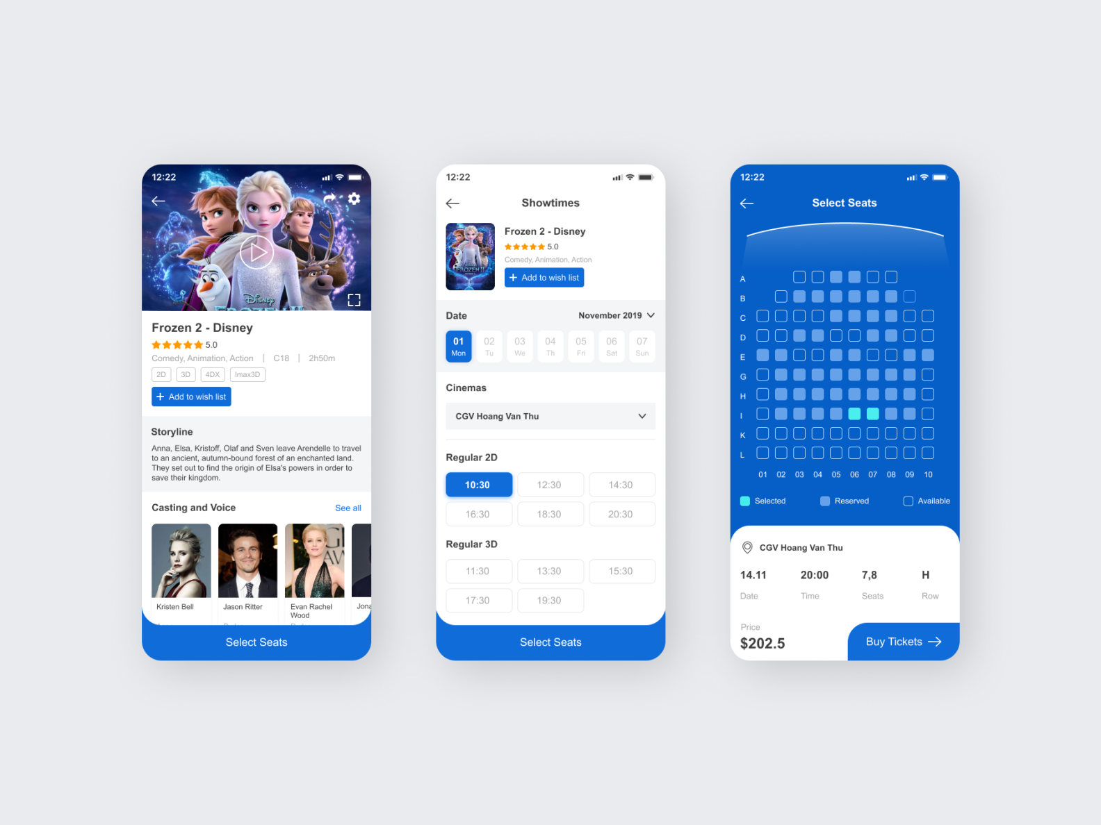 Cinema app_Part 2 by TheSmithGB on Dribbble
