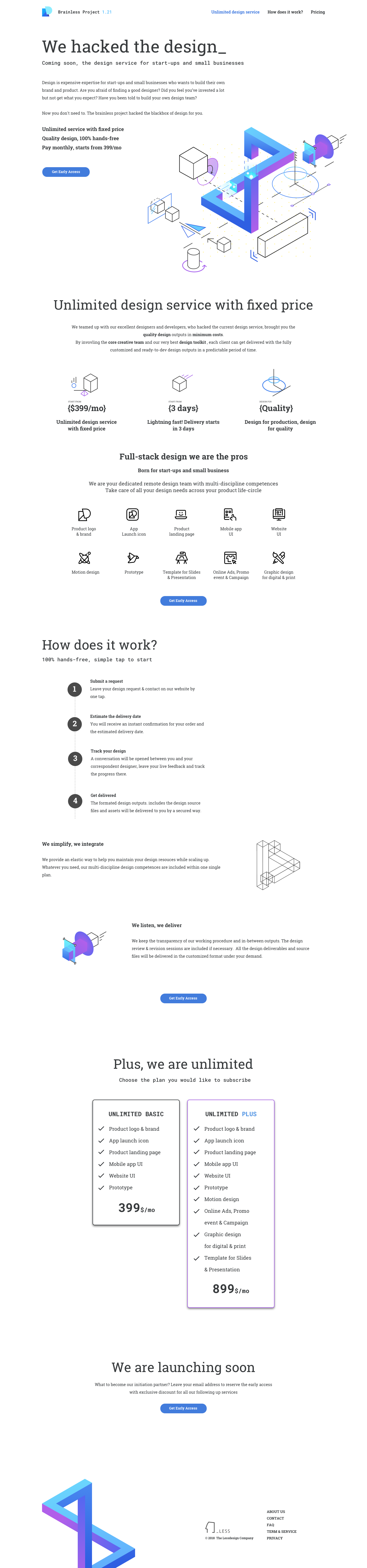 Brainless Website by Brianless Design on Dribbble