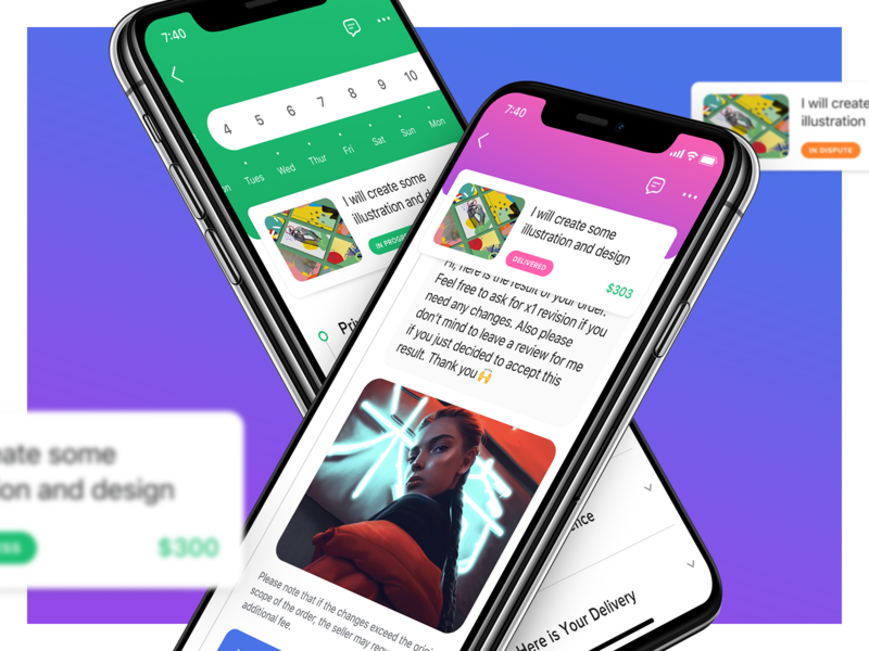 Fiverr Design / Projects / Mobile apps | Dribbble