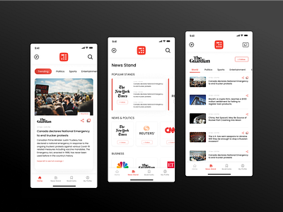 Inshorts- App Redesign by Shreya Yadav on Dribbble