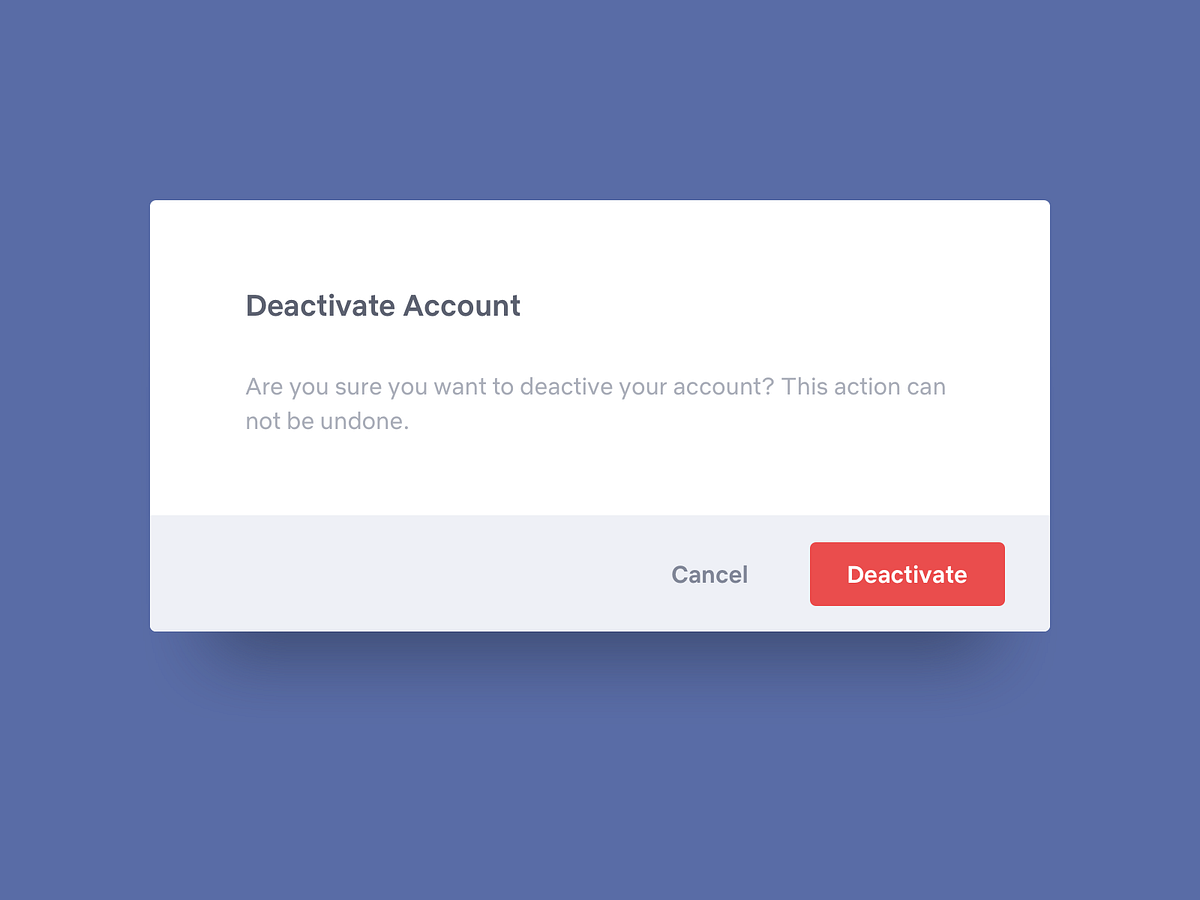 Alert Box Modal by Steve on Dribbble