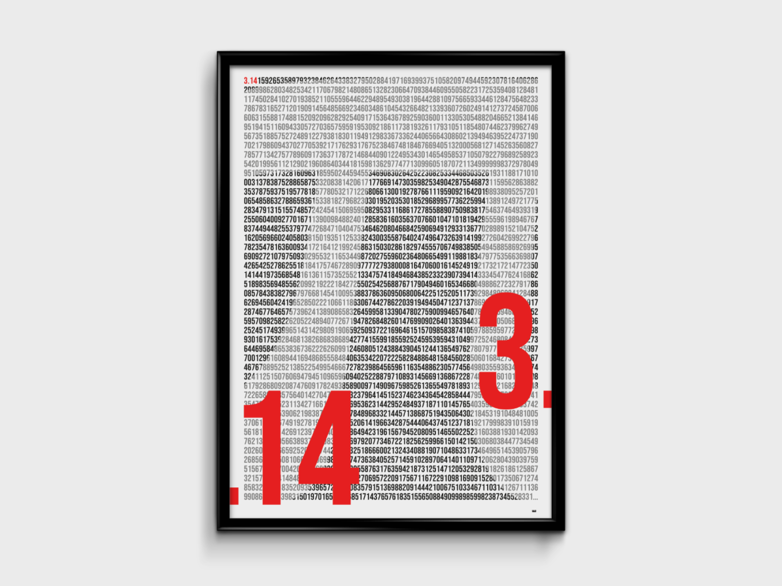 Pi poster by Tal Shafik on Dribbble