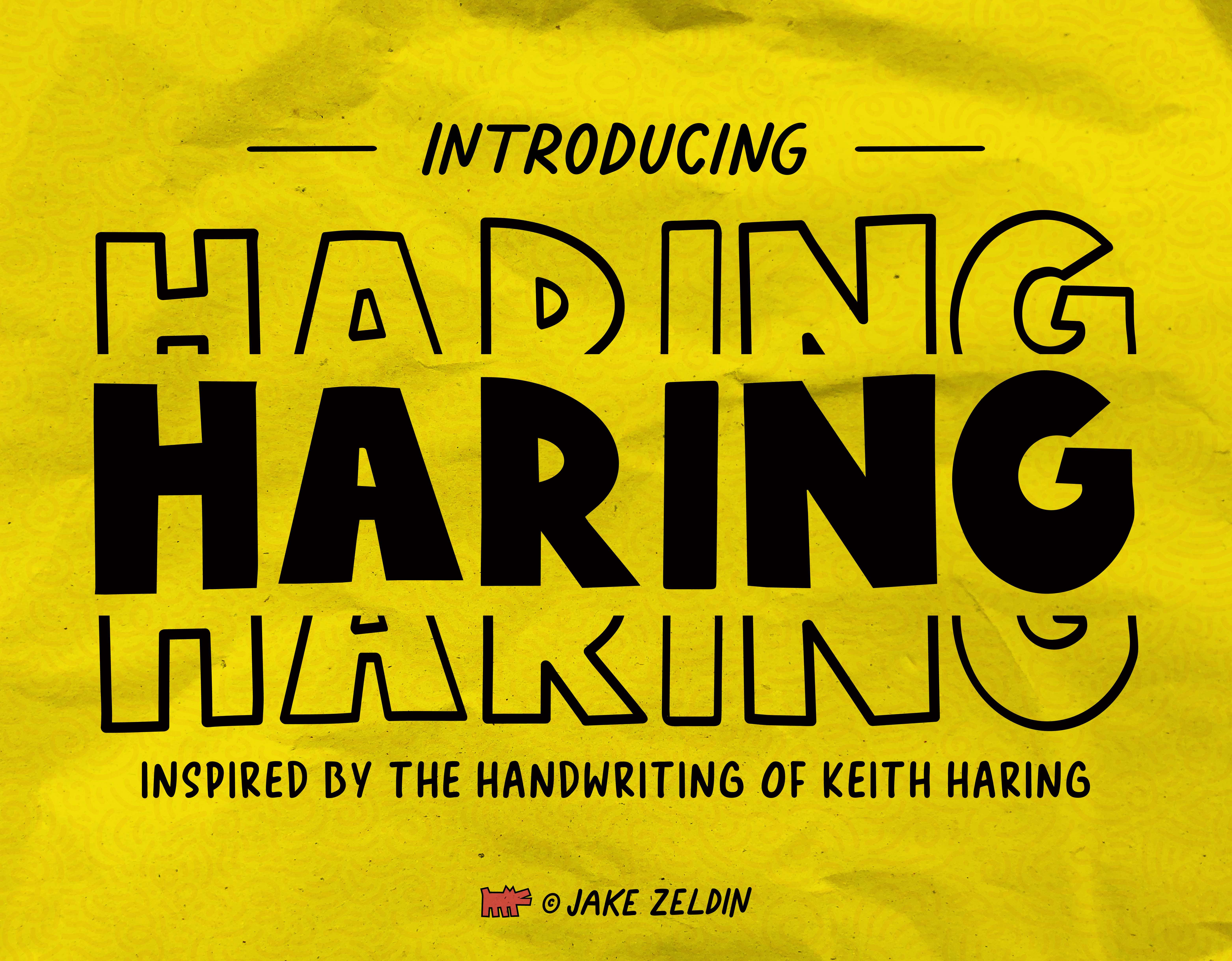 Haring Font Family by Jake Zeldin on Dribbble