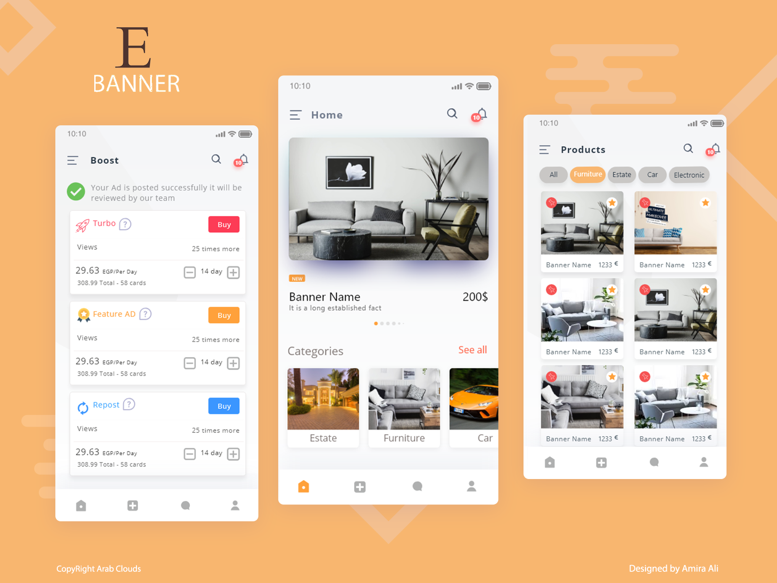 E_banner by Amira Ali on Dribbble
