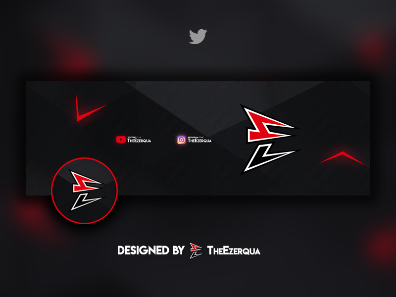 Personnal Twitter Header and AVI Package by TheEzerqua on Dribbble