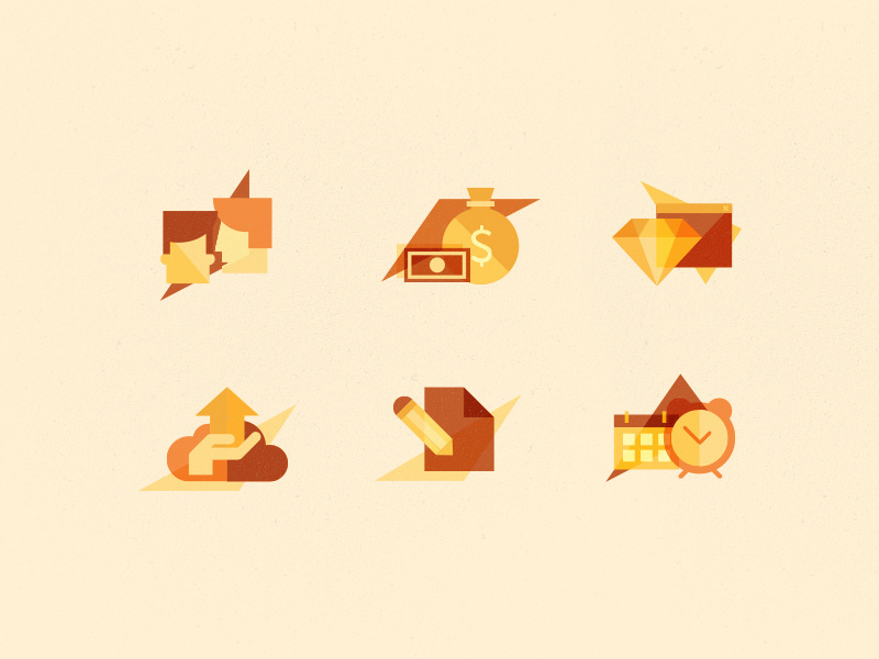 Icon set for Zeit by Lumen Bigott on Dribbble
