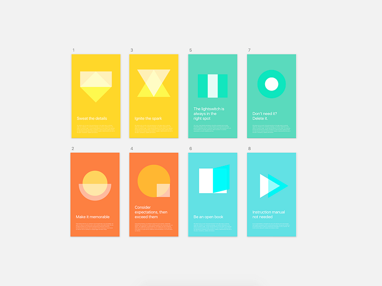 Tenets of good design by Lumen Bigott for Eventbrite on Dribbble