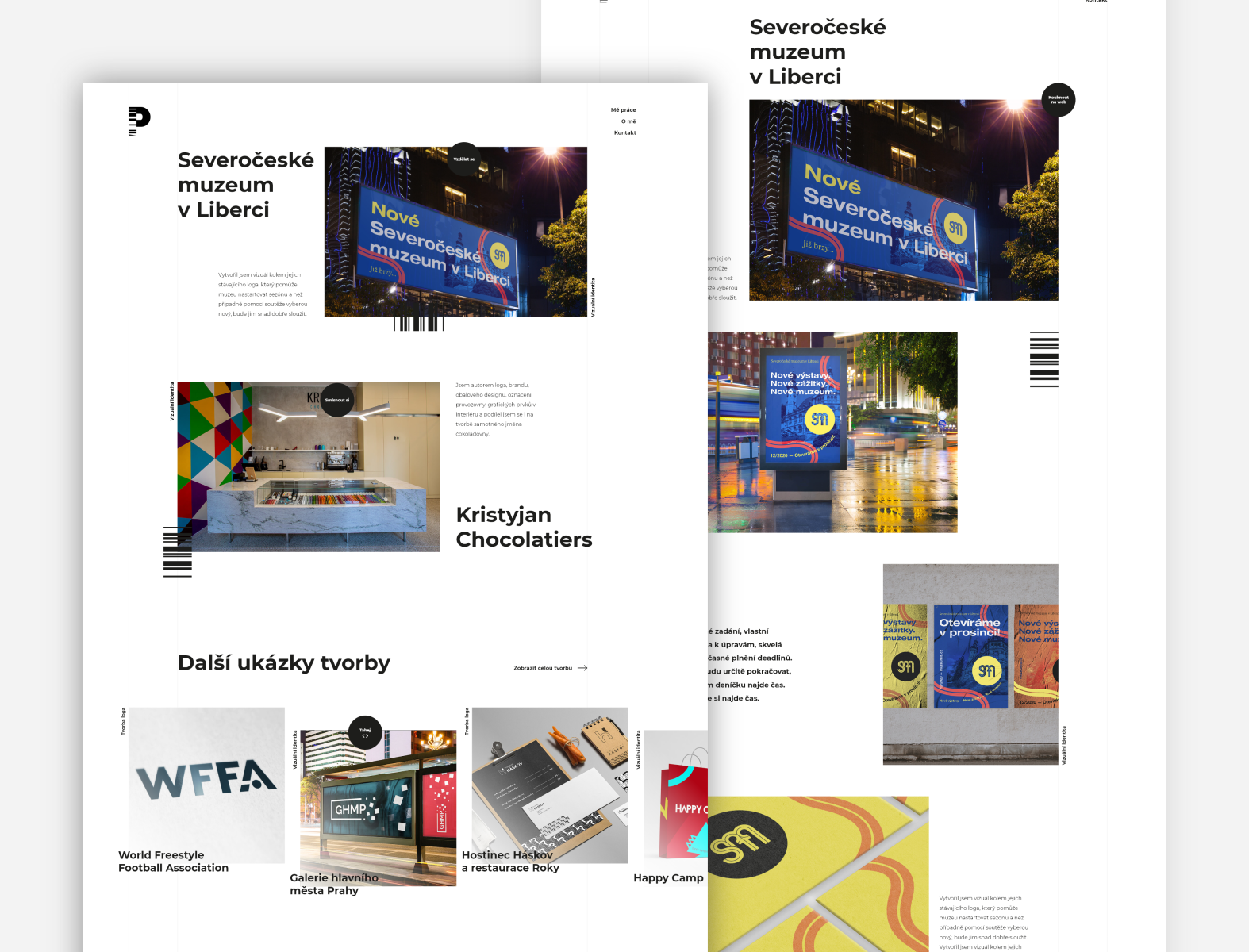Paragon - Graphic portfolio webdesign by Vojta Musil on Dribbble