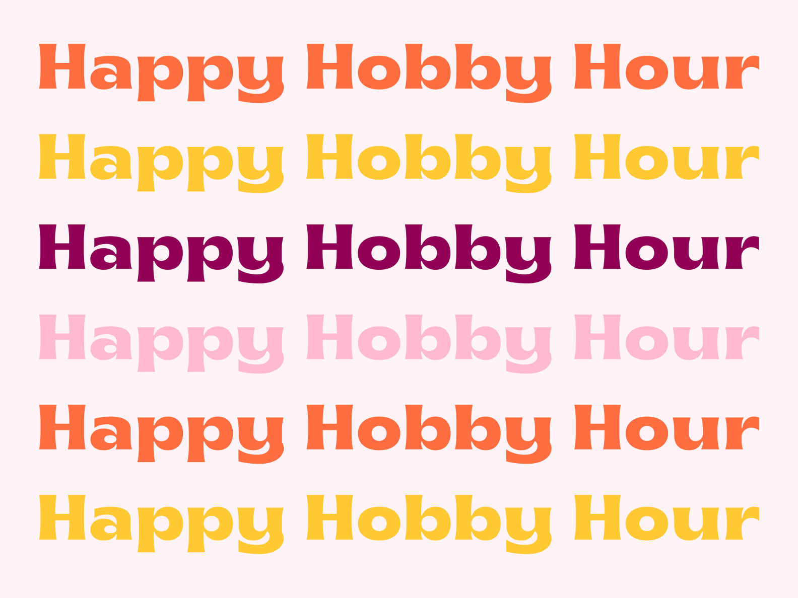 Happy Hobby Hour Logo by Joni Trythall on Dribbble