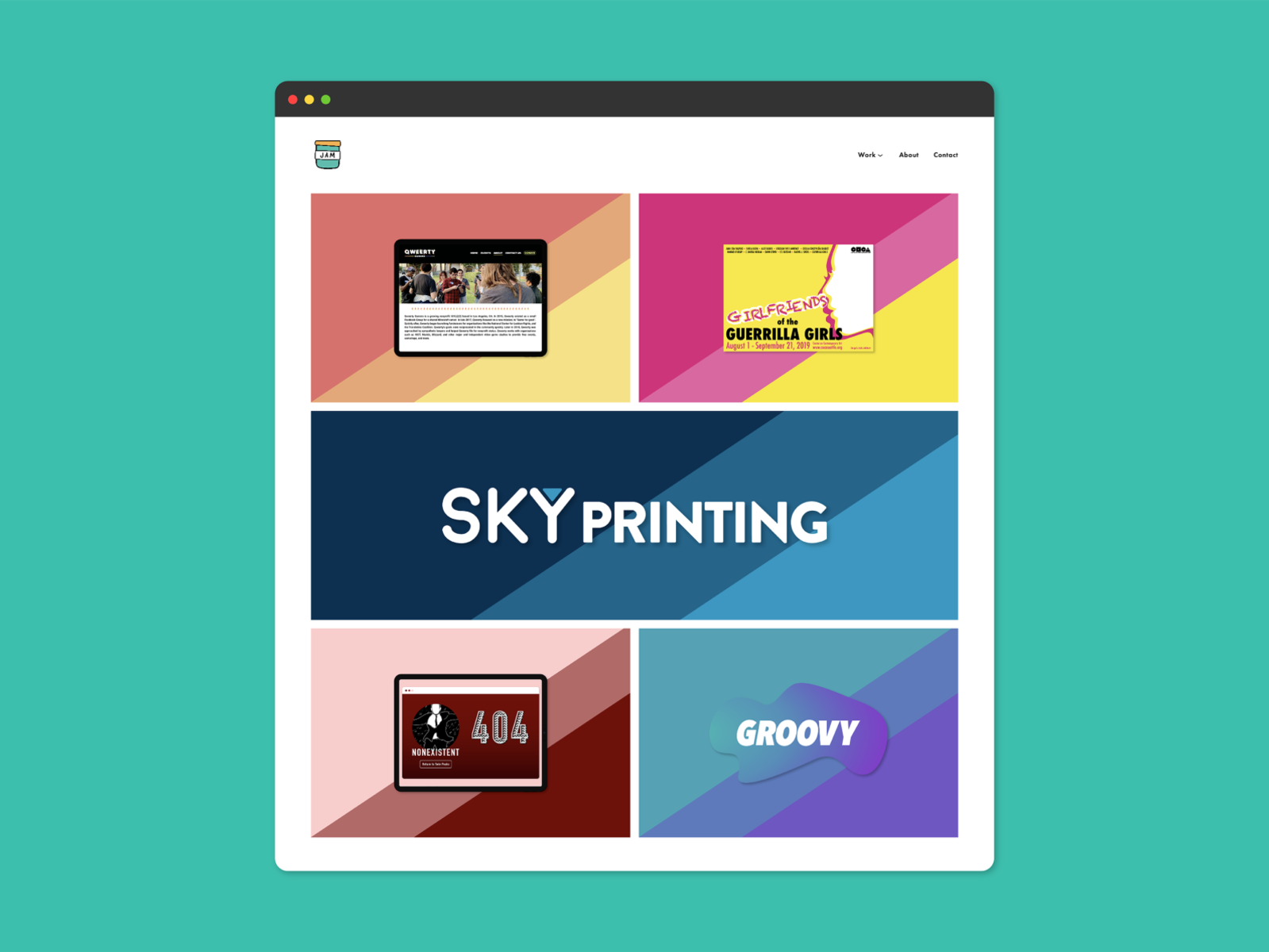 Portfolio Thumbnails by Joshua A. McDevitt on Dribbble