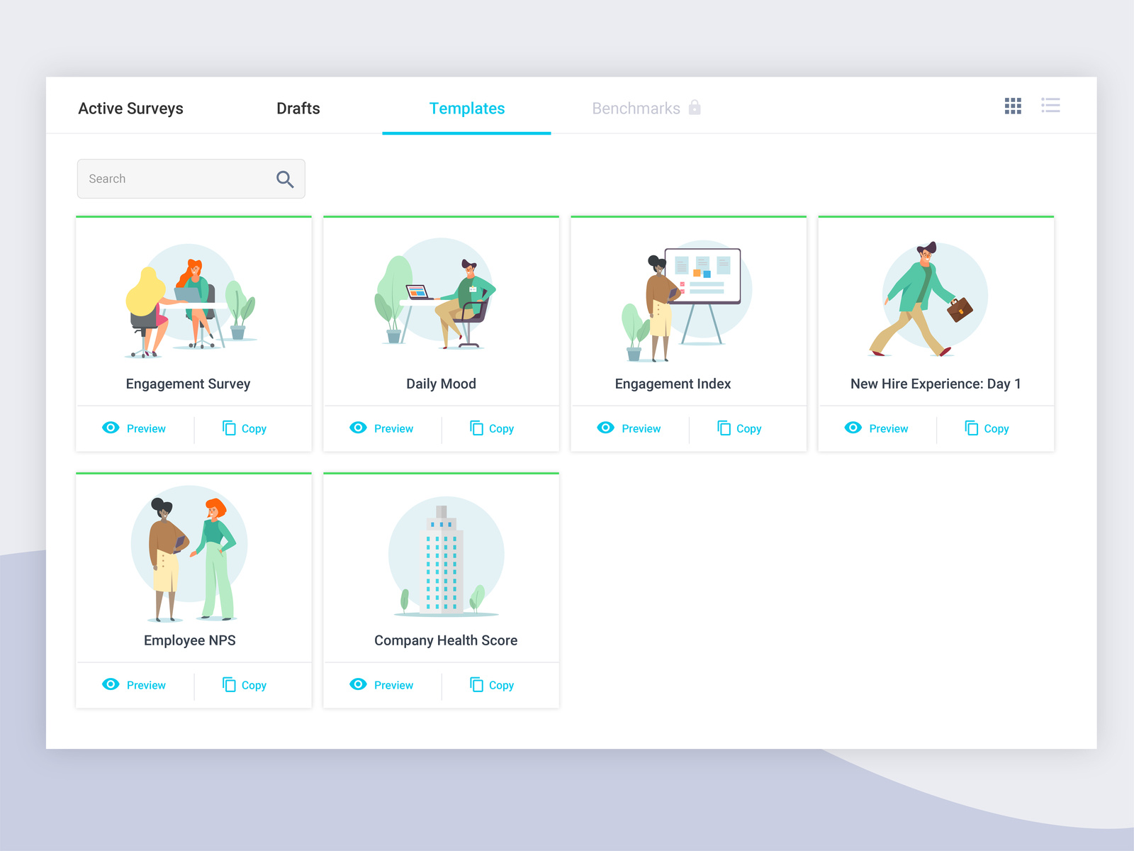 Survey Templates UI by Margarita Atanasova on Dribbble