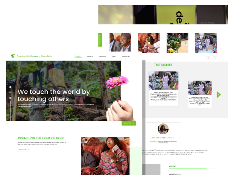 NGO website design by Solaru Olusegun on Dribbble