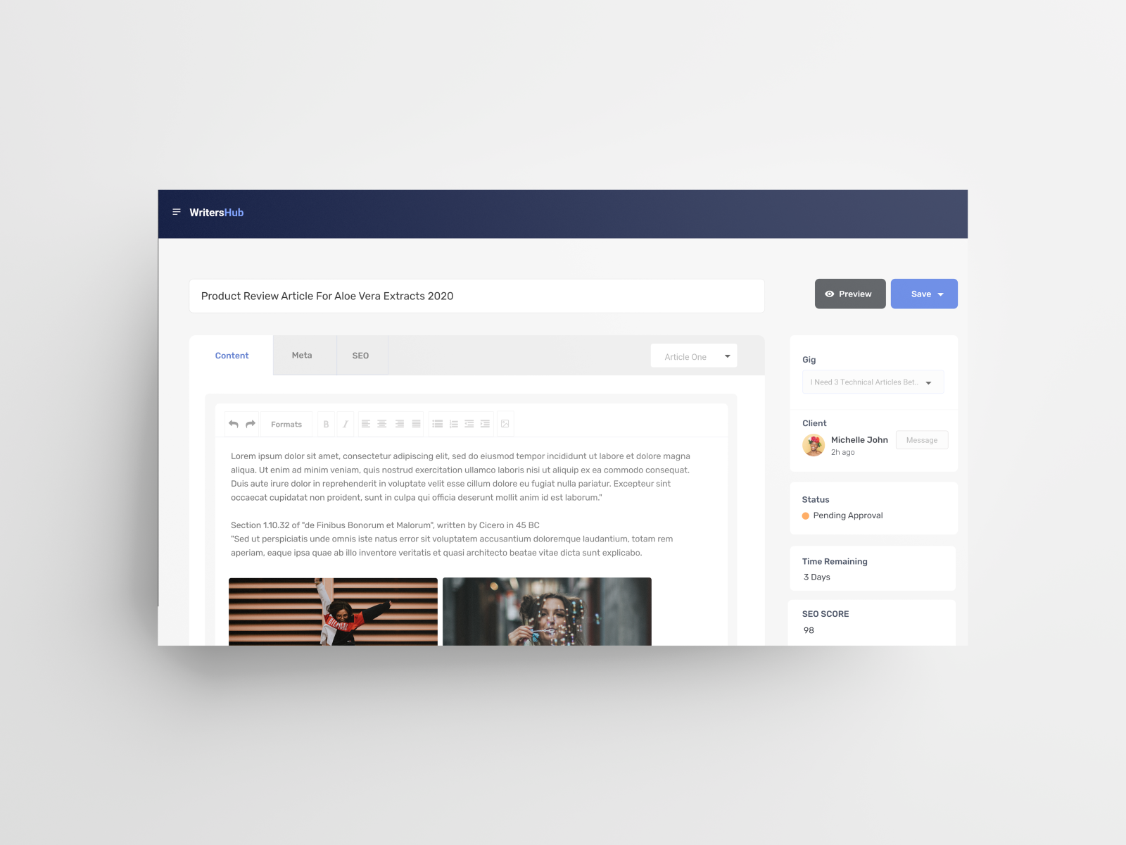 Content Management System For WritersHub by Michael Ajah on Dribbble