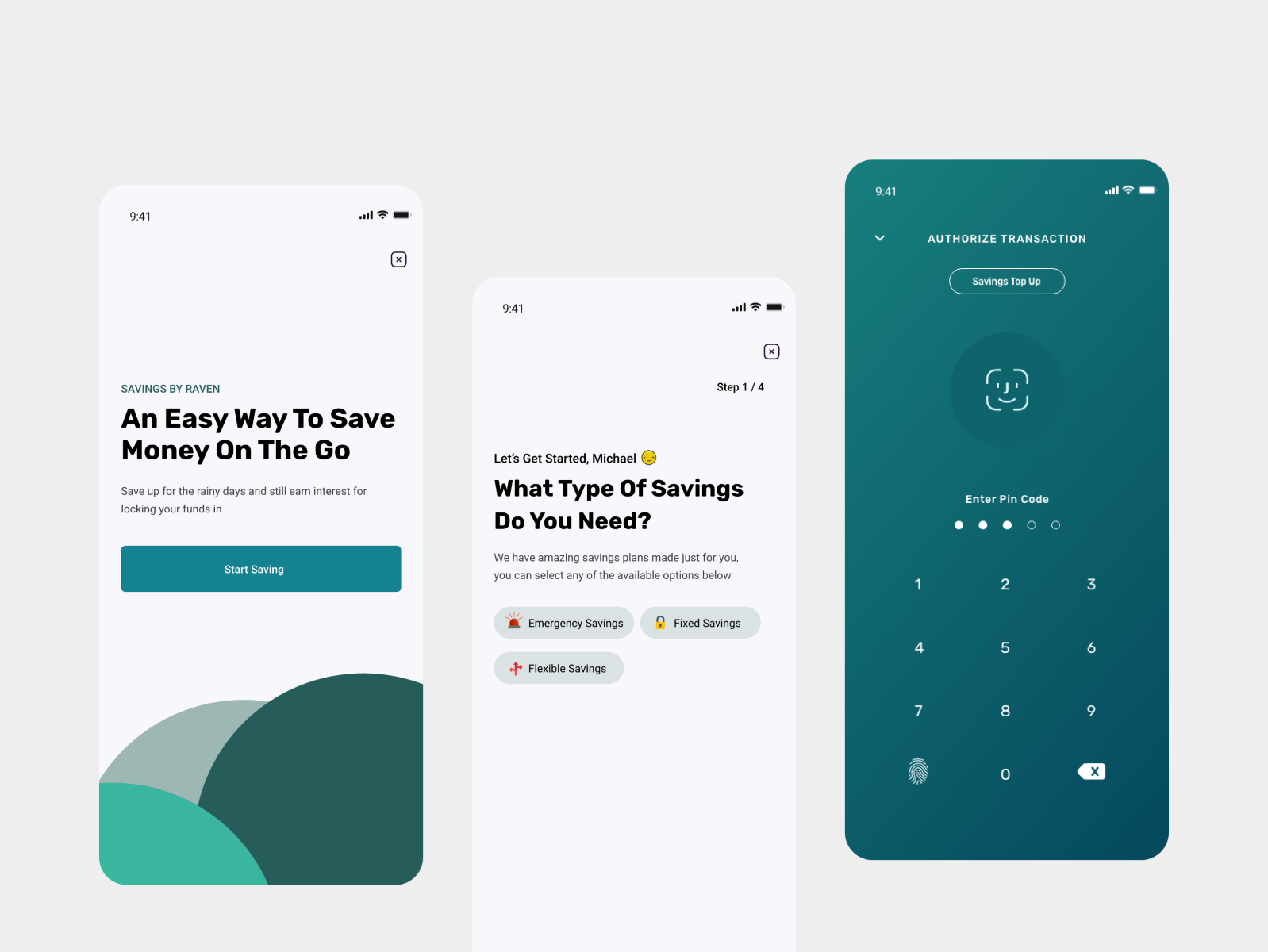 Savings Mobile App by Michael Ajah on Dribbble