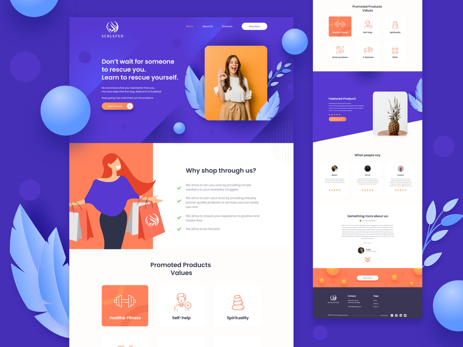 Scalefed Website Design by inkyy on Dribbble