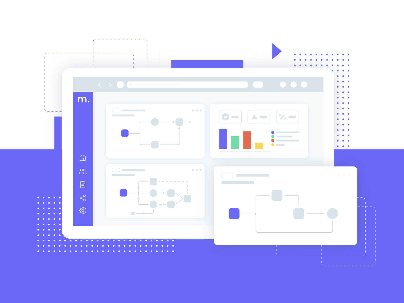 Web App Dashboard Illustration by inkyy on Dribbble