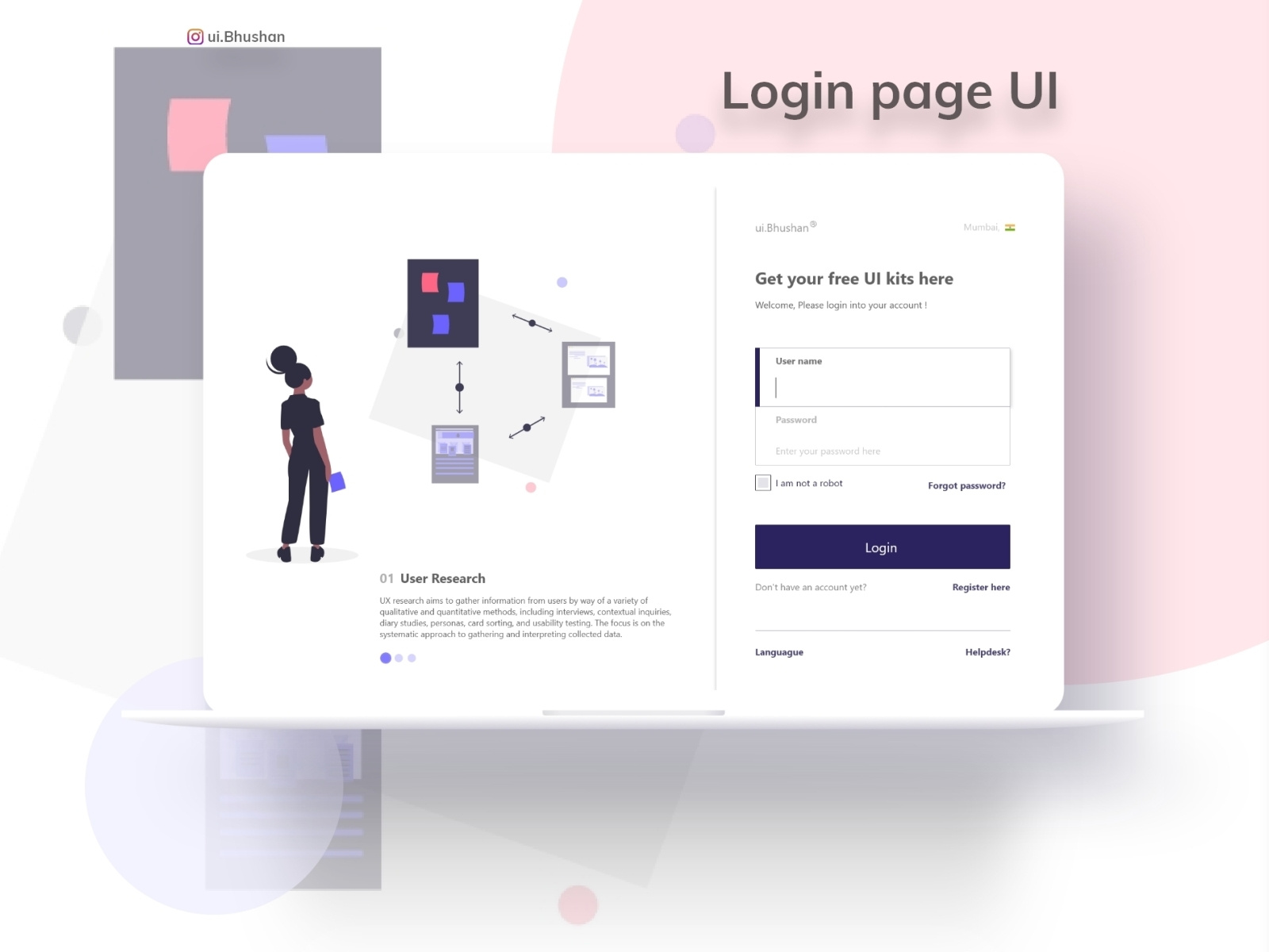 Login Page UI by Bhushan Sanap on Dribbble