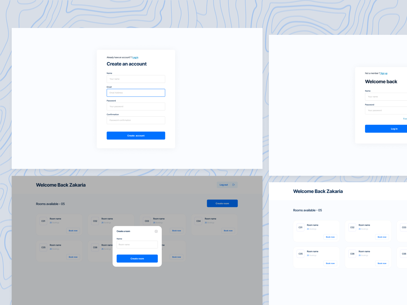 Room reservation system by Zakaria Benali on Dribbble