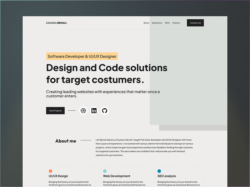Browse thousands of Developer Portfolio Website images for design ...