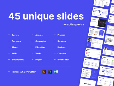 Template - Resume UX/UI Designer by UXBAND on Dribbble