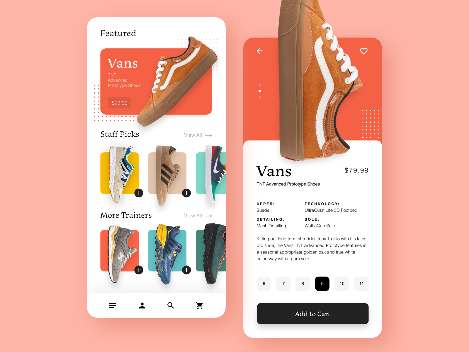 Shoe Search - Mobile App by Betkowski on Dribbble