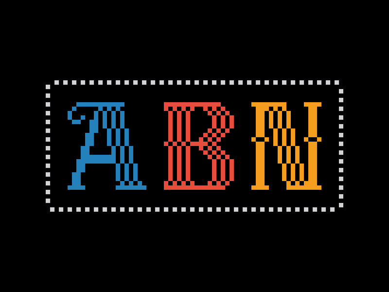 Monogram pixel font preview by Mikael Waaben Blædel on Dribbble
