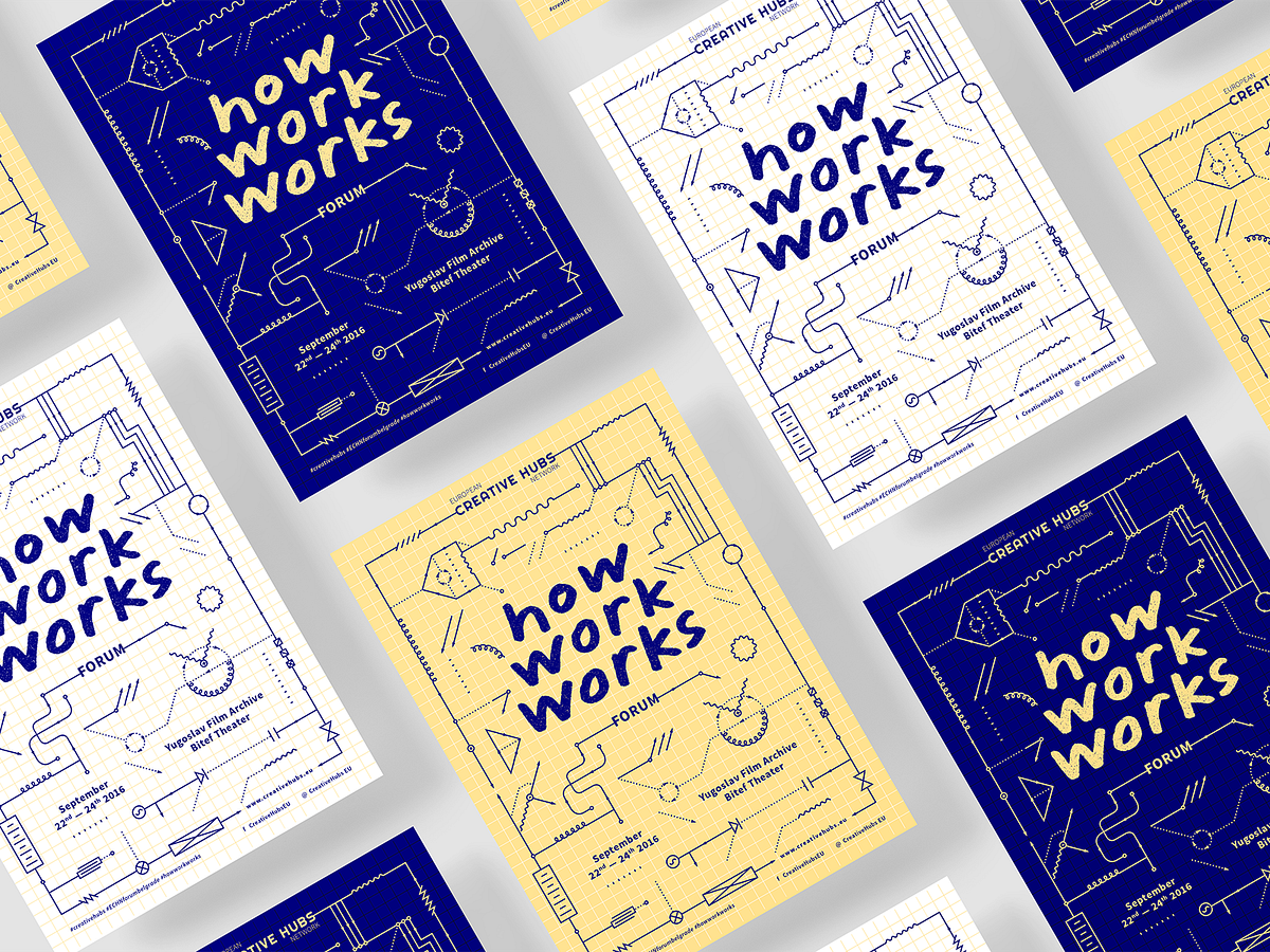 How Work Works — Poster by Olga Vajagić on Dribbble