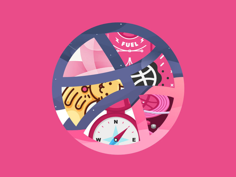 Winners! 'What is Dribbble to you?' Playoff by Sticker Mule on Dribbble