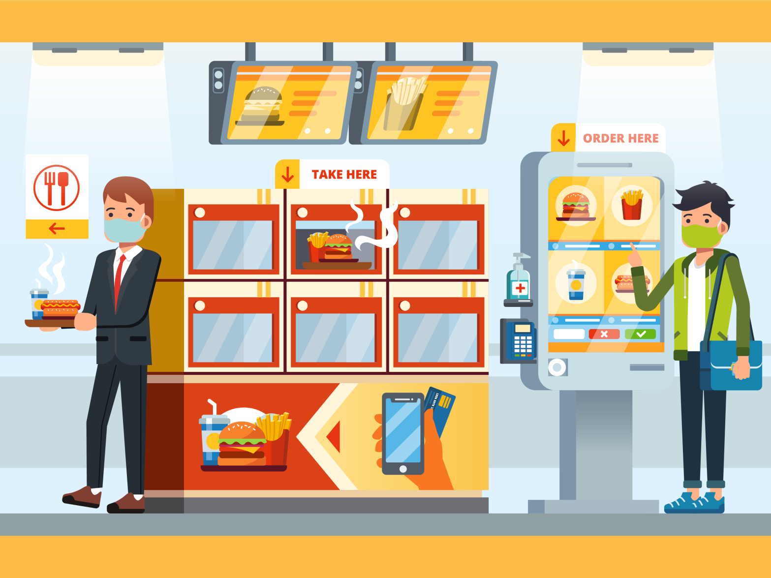 Untact Self-Service Fast Food Restaurant by Fakhri Aristo on Dribbble