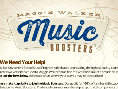 Music Boosters logo by lee costic on Dribbble