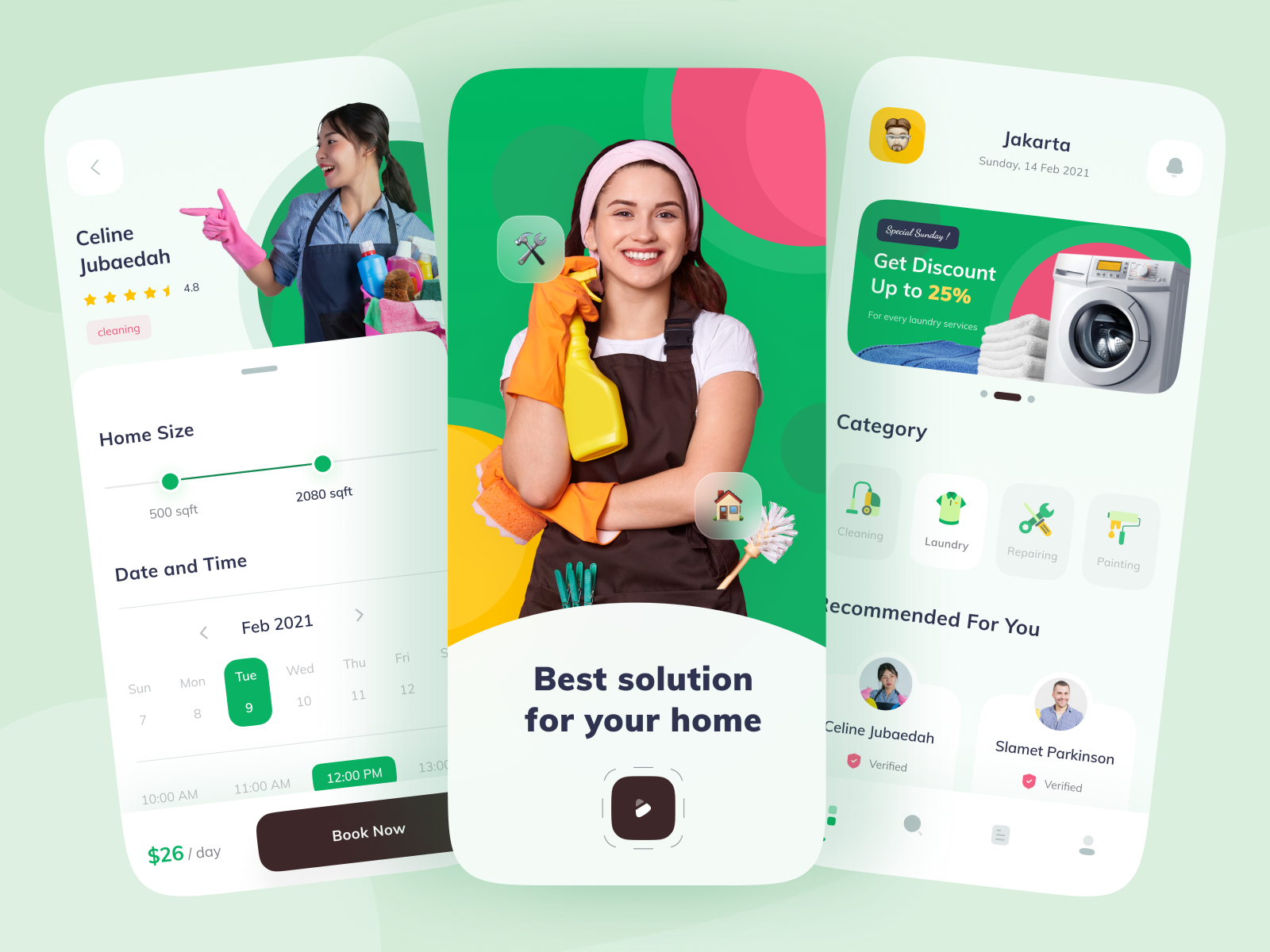 🏠Home Service App by Rizal Gradian for Vektora on Dribbble