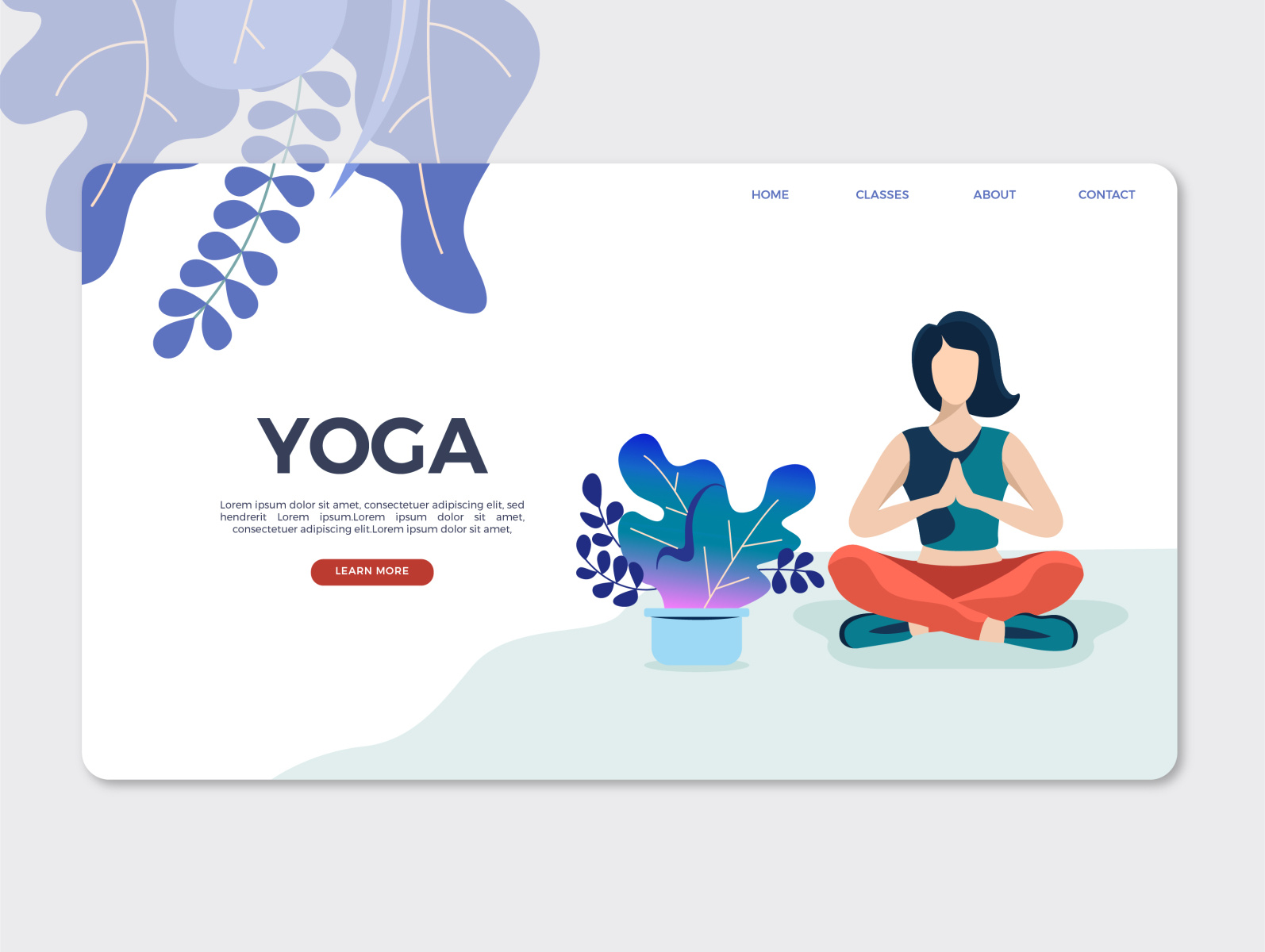 Yoga Page template by Fidann Mammadli on Dribbble