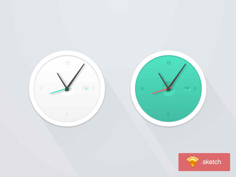 Clock (sketch file) by Juan C. Fresno on Dribbble