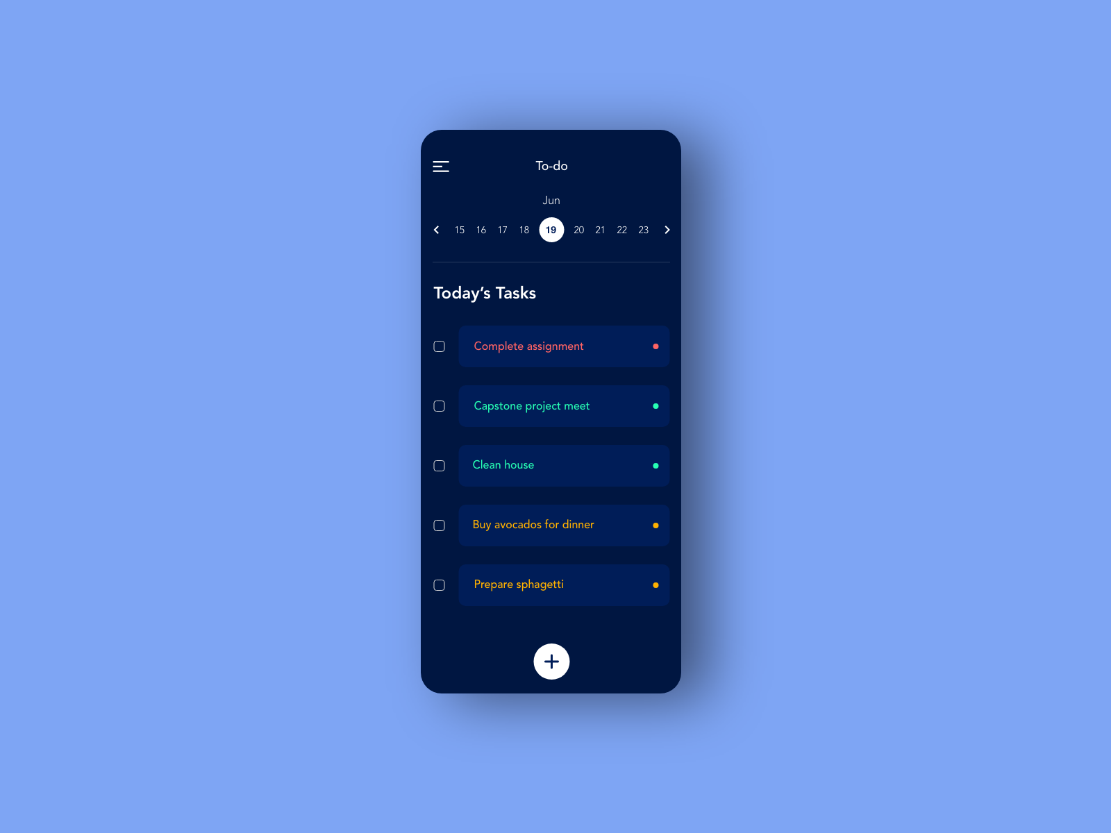ToDo List - Daily UI 42 by Aditya Vallat on Dribbble