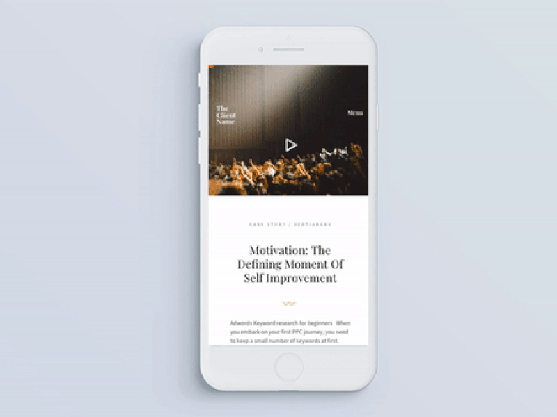 Page Scrolling Animation by Aditya Vallat on Dribbble