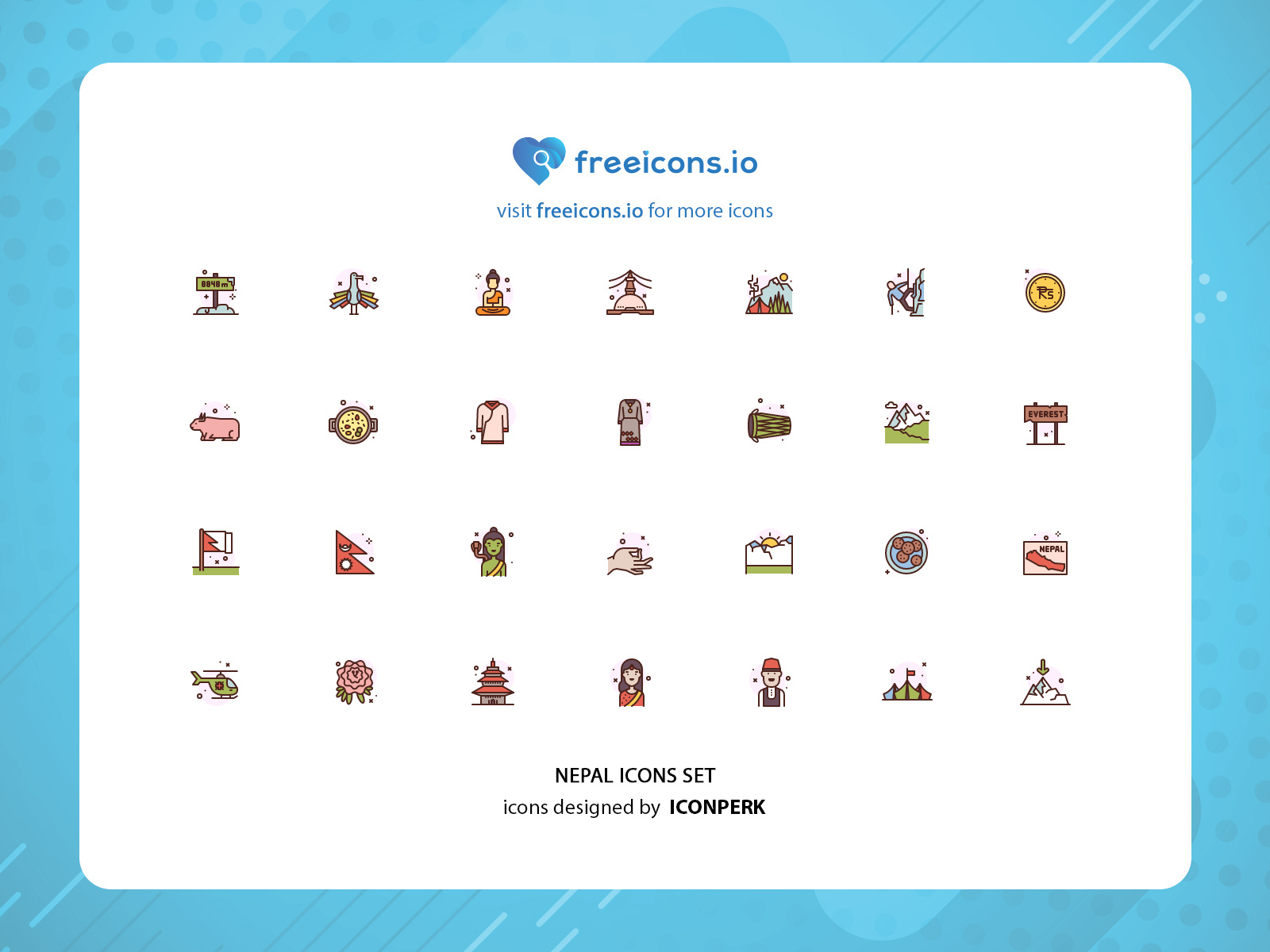 Nepal Icon Set by freeicons on Dribbble