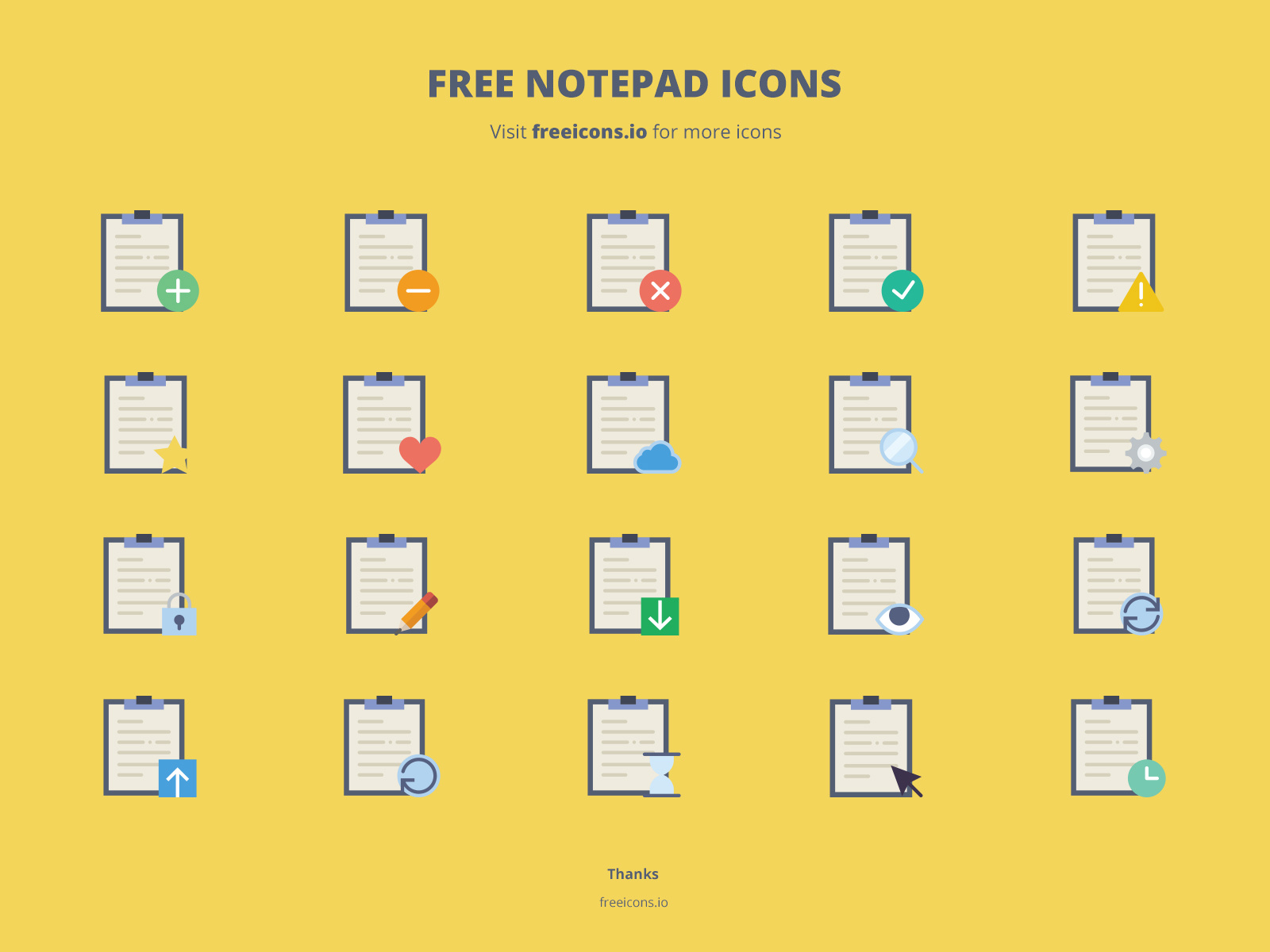 Notepad Icons by freeicons on Dribbble