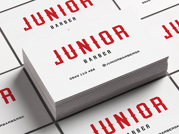 Junior barber / Branding by Peter Valo on Dribbble