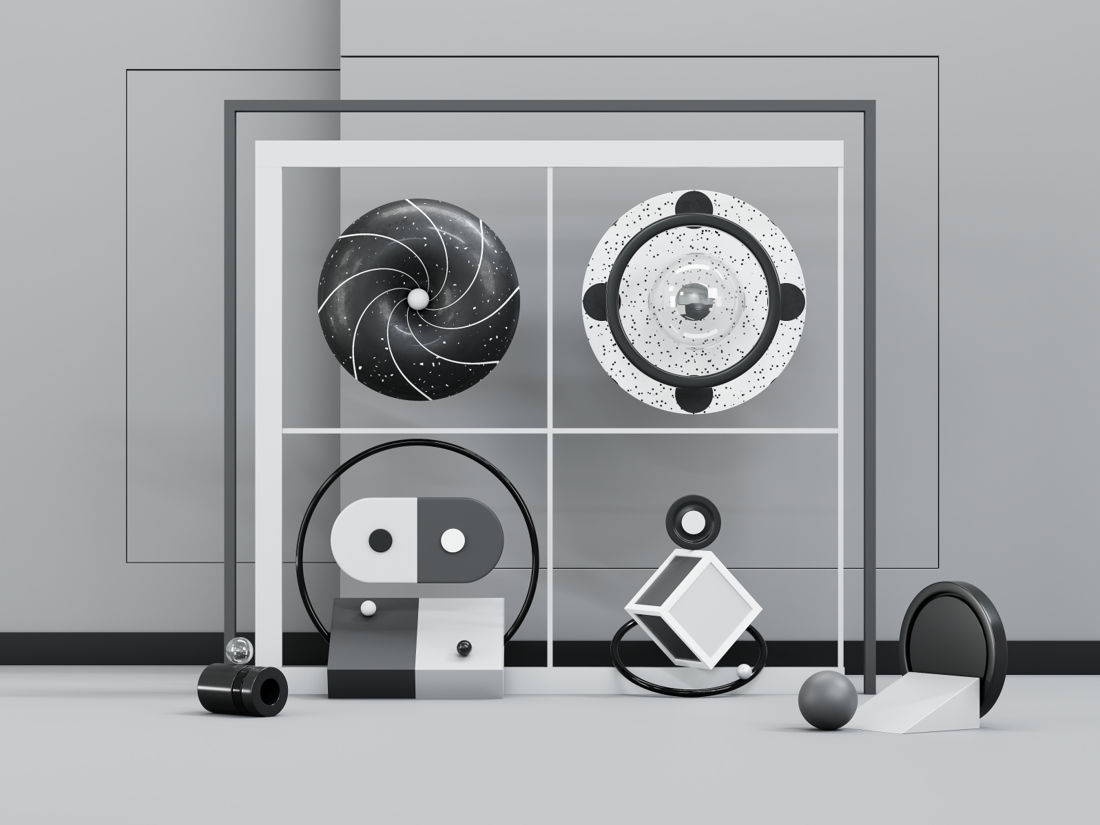 Shapes and Shades of Gray - 01 by Palkansh Khandelwal on Dribbble