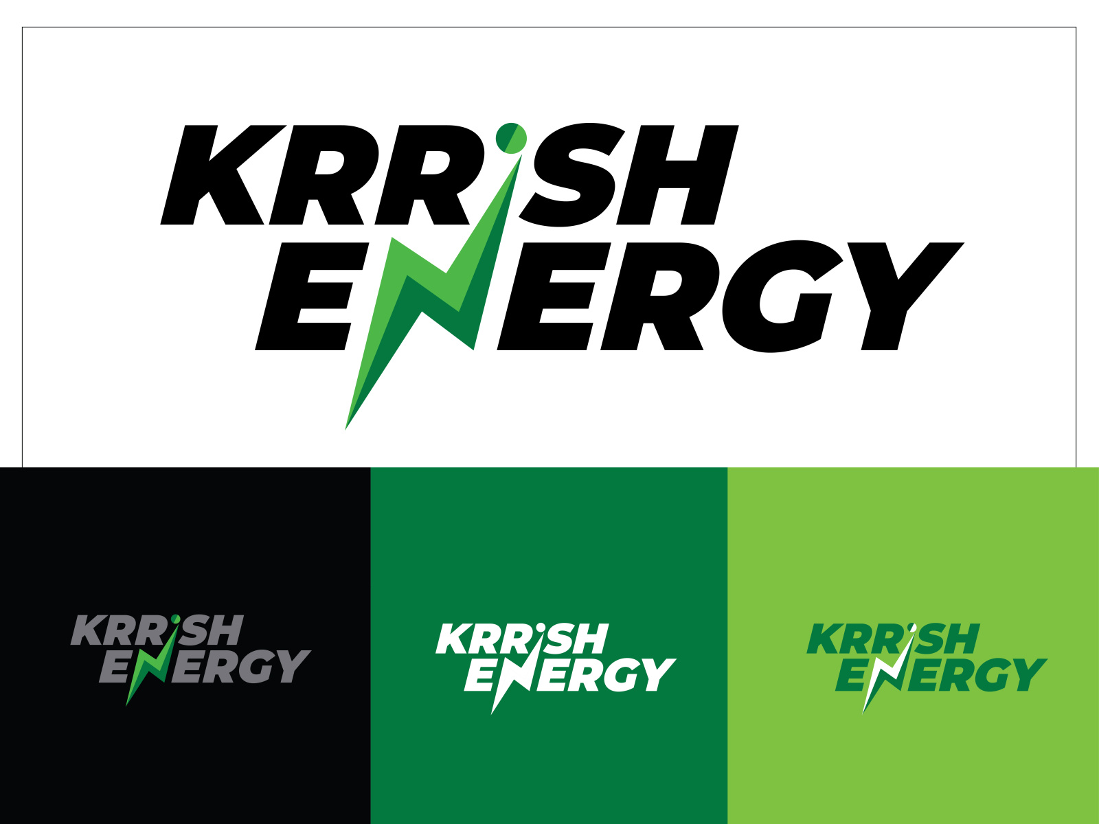KRRISH ENERGY LOGO CONCEPT by VIJAY SHUKLA on Dribbble