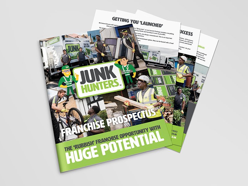 Junk Hunters A4 Folder and Inserts by David Kiely on Dribbble