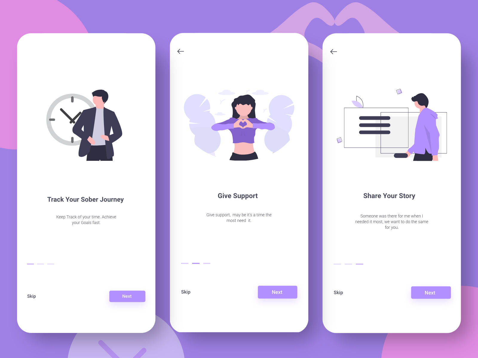 On boarding Screens by Treinetic on Dribbble