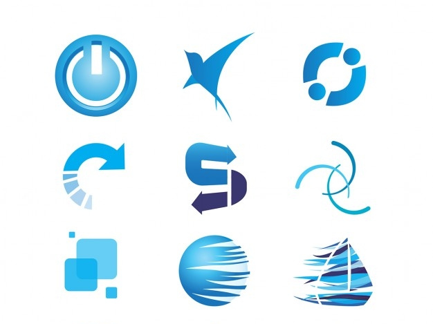Blue Logos by Mihaly Varga on Dribbble