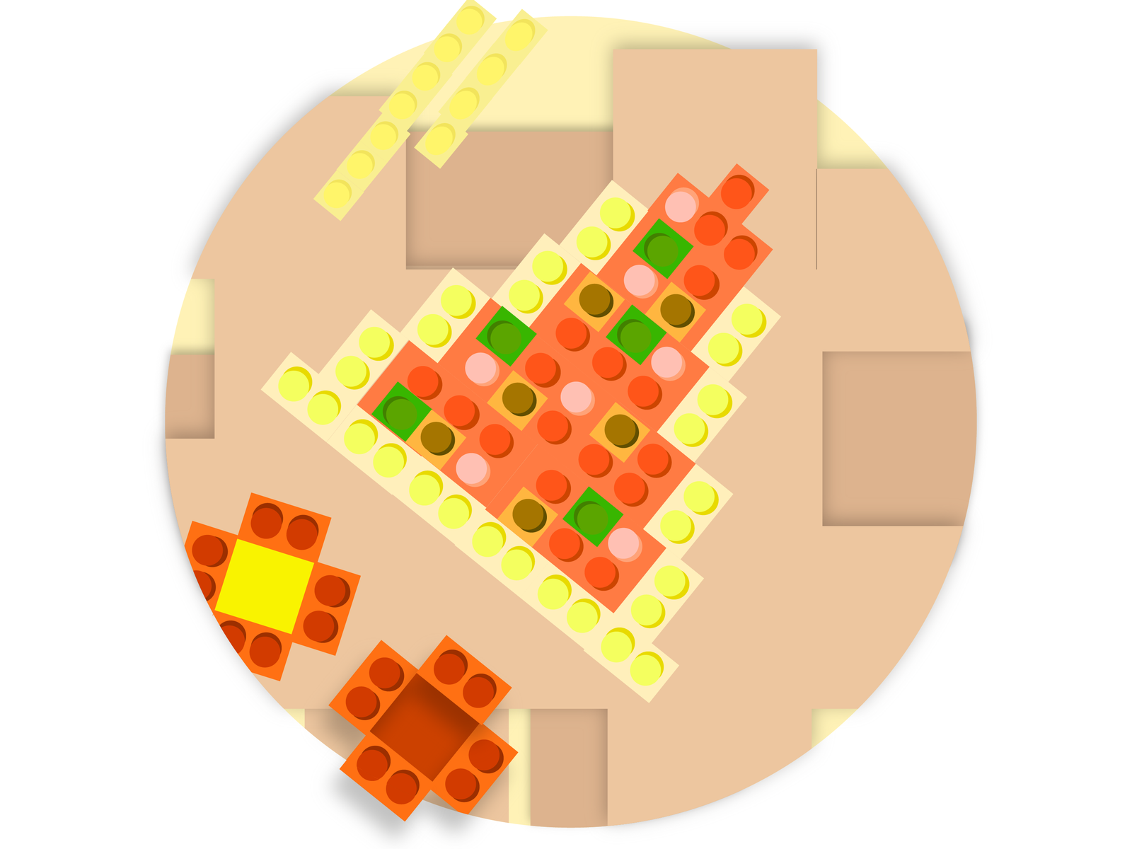 Pizza lego by Zahra Hosseinvand on Dribbble