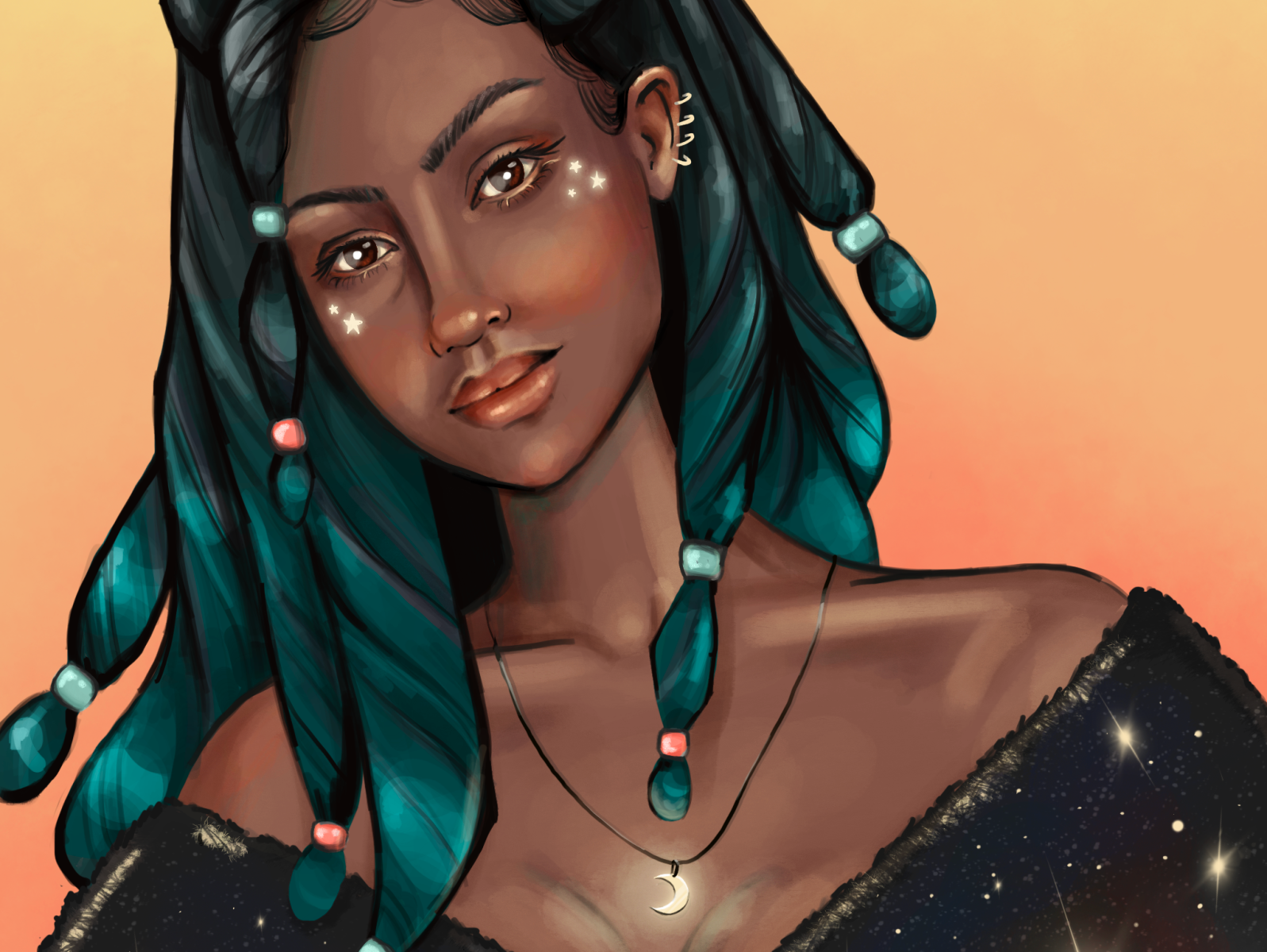 Galactic Goddess Illustration by Dani Congdon on Dribbble