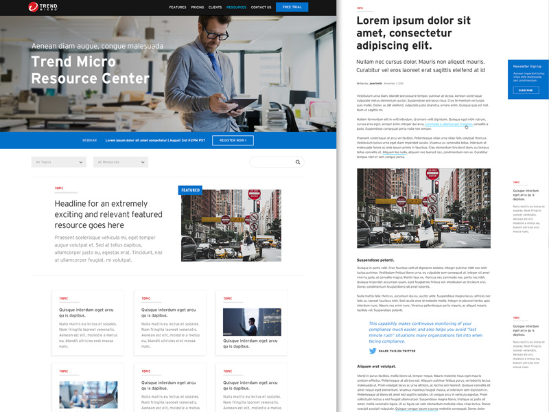 Trend Micro Azure Resources by Jodie Lyons on Dribbble