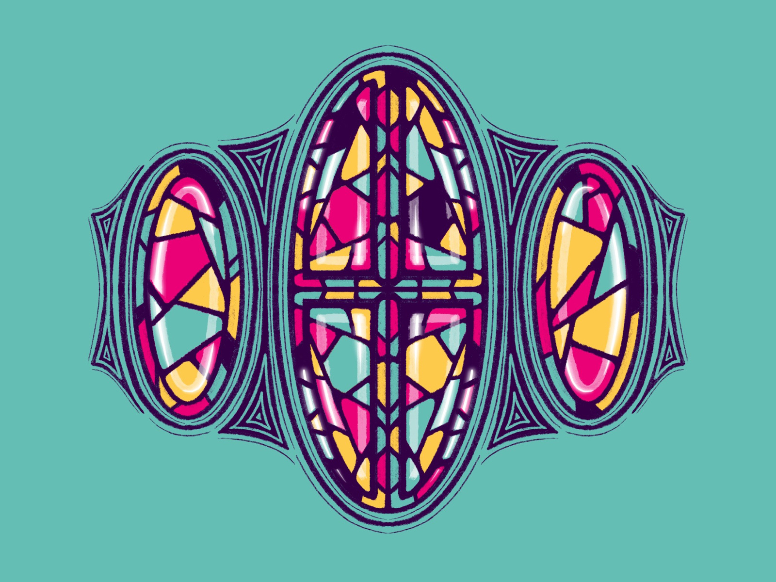 Stained Glass 2 by Brad Hansen on Dribbble